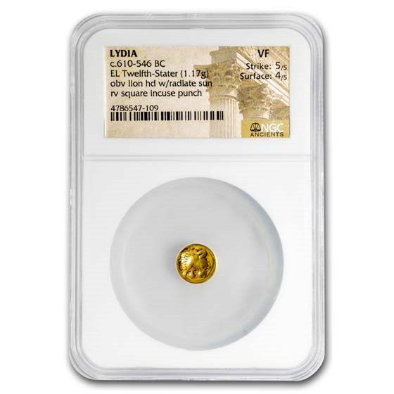 Buy Lydia Gold EL Twelfth-Stater (610-546 BC) VF NGC | APMEX