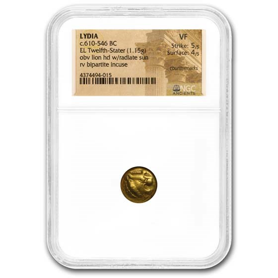 Buy Lydia Gold EL Twelfth-Stater (610-546 BC) VF NGC | APMEX