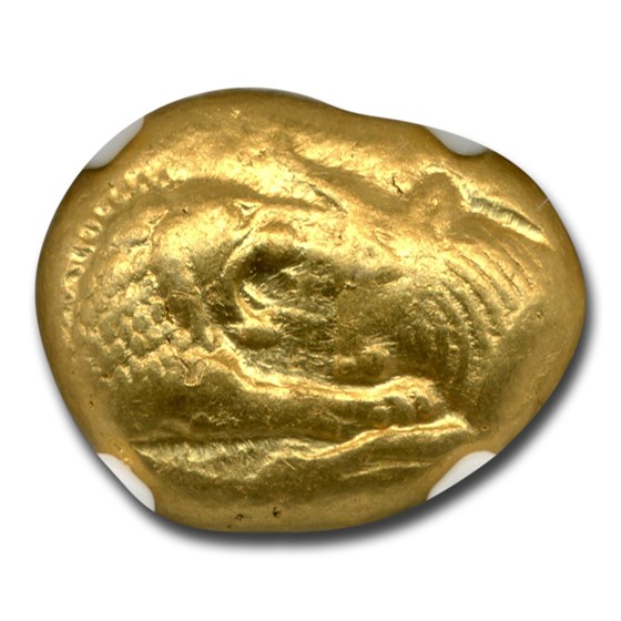 Buy Lydia Gold Stater Croesus (561-546 BC) AU NGC | APMEX