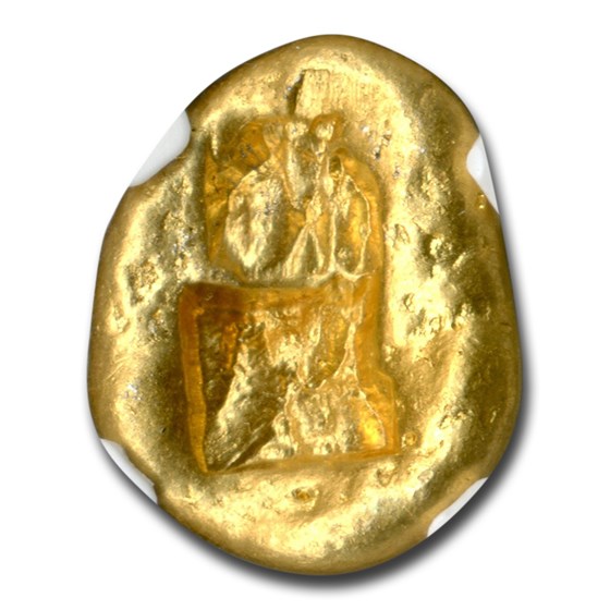 Buy Lydia Gold Stater Croesus (561-546 BC) AU NGC | APMEX