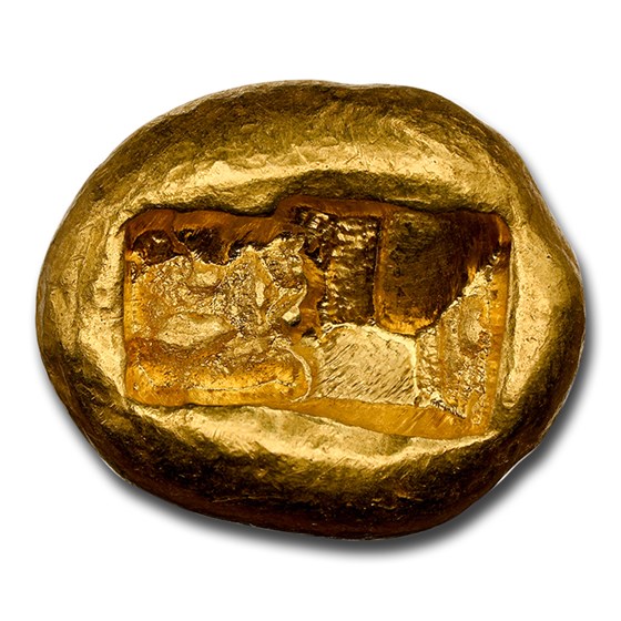 Lydia Gold Stater Croesus (561-546 BC) Ch AU NGC