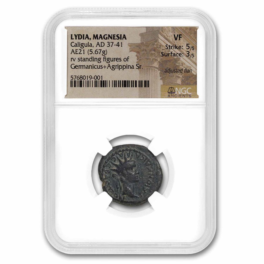 Buy Lydia,Magnesia AE21 Caligula (37-41 AD) Fine NGC (RPC 2454) | APMEX