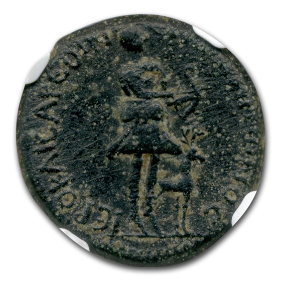 Buy Lydia Roman Provincial Bronze Agrippina Jr. (50-59) AD Ch VF NGC ...