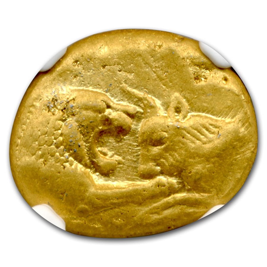 Buy Lydian Gold Stater Croesus (561-546 BC) AU NGC | APMEX