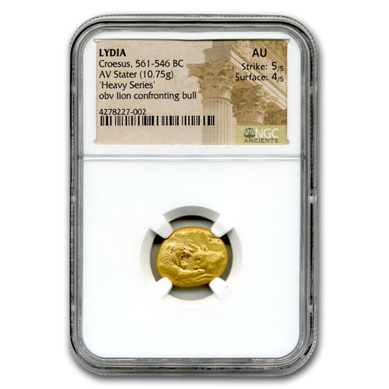 Buy Lydian Gold Stater Croesus (561-546 BC) AU NGC | APMEX