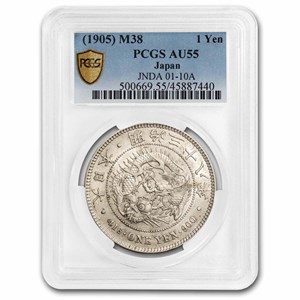 Buy M38 (1905) Japan 1 Yen Meiji Era AU-55 PCGS | APMEX