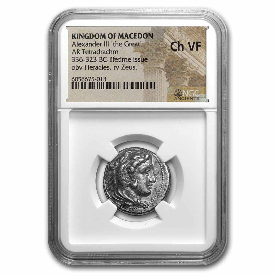 Buy Macedon Silver Tetradrachm Alexander III (336-323 BC) Ch VF NGC | APMEX