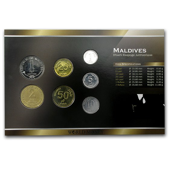 Buy Maldives 1 Laari-2 Rufiyaa Coin Set BU | APMEX