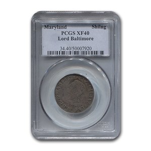 Buy Maryland Lord Baltimore Shilling XF-40 PCGS | APMEX
