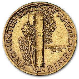 Buy Mercury Dime (Gold Plated) | APMEX