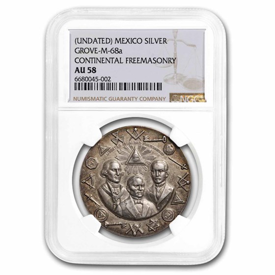 Buy Mexico Gold Medallic Set Continental Freemasonry NGC (Grove-M 68 ...