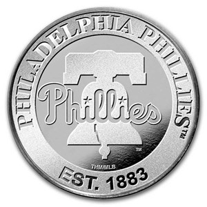 MLB Philadelphia Phillies 1 oz Silver Round