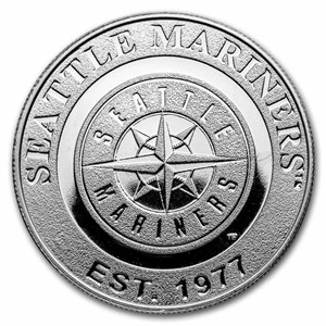 MLB Seattle Mariners 1 oz Silver Round