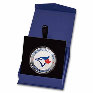 MLB Toronto Blue Jays 1 oz Silver Colorized Round (w/ Box)
