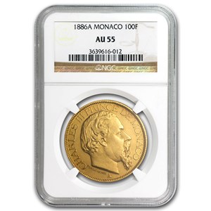 Buy Monaco Gold 100 Francs Charles III AU NGC (Random) | APMEX