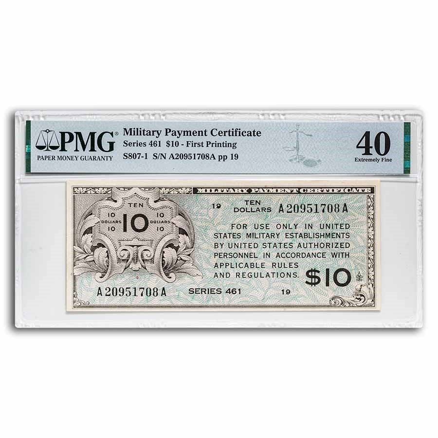 Buy MPC Series 461 $10 XF-40 PMG | APMEX