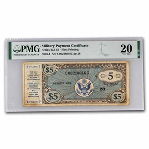 Buy MPC Series 472 $5.00 VF-20 PMG | APMEX