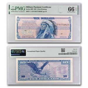 Buy MPC Series 692 $10 Gem Uncirculated-66 EPQ PMG | APMEX