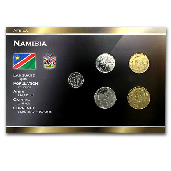 Buy Namibia 5 Cents-5 Dollars Coin Set Unc | APMEX