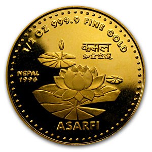 Buy Nepal Gold 1/2 Asarfi Proof | APMEX