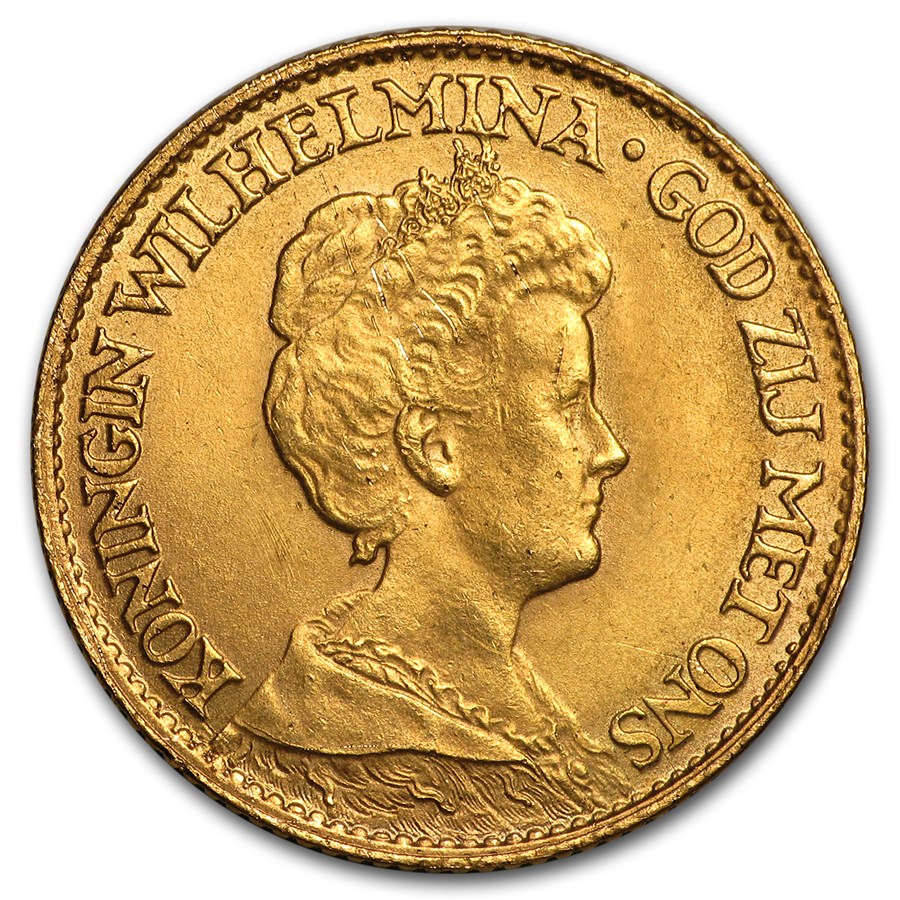 Buy Netherlands Gold 10 Guilders XF (Scruffy) | APMEX