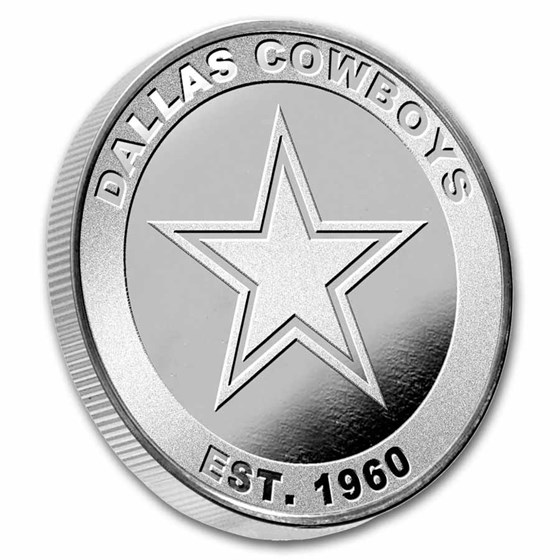 NFL Dallas Cowboys 1 oz Silver Round