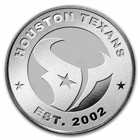 NFL Houston Texans 1 oz Silver Round