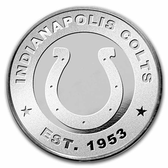 NFL Indianapolis Colts 1 oz Silver Round