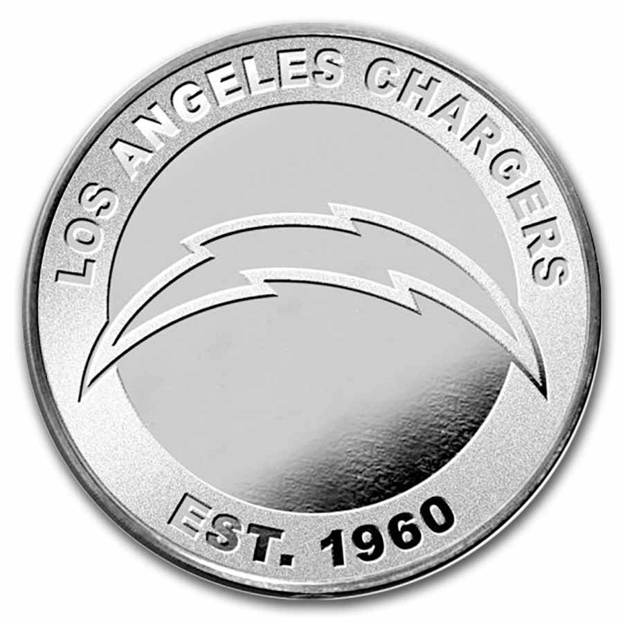 NFL Los Angeles Chargers 1 oz Silver Round