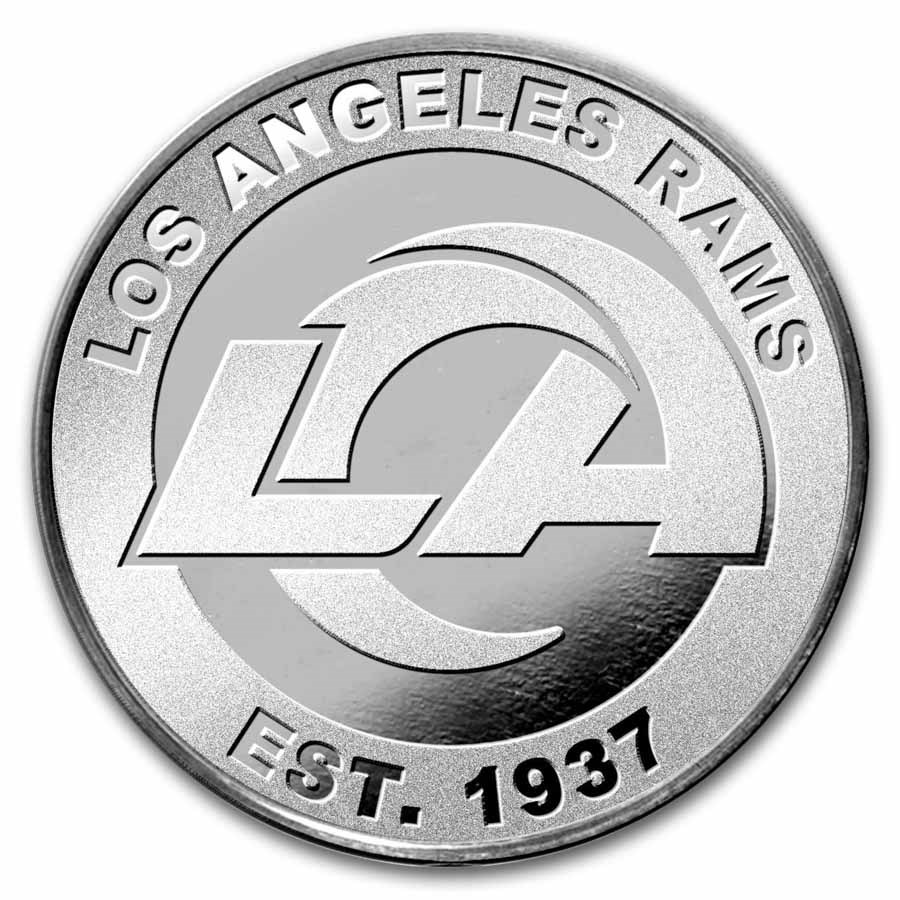 NFL Los Angeles Rams 1 oz Silver Round