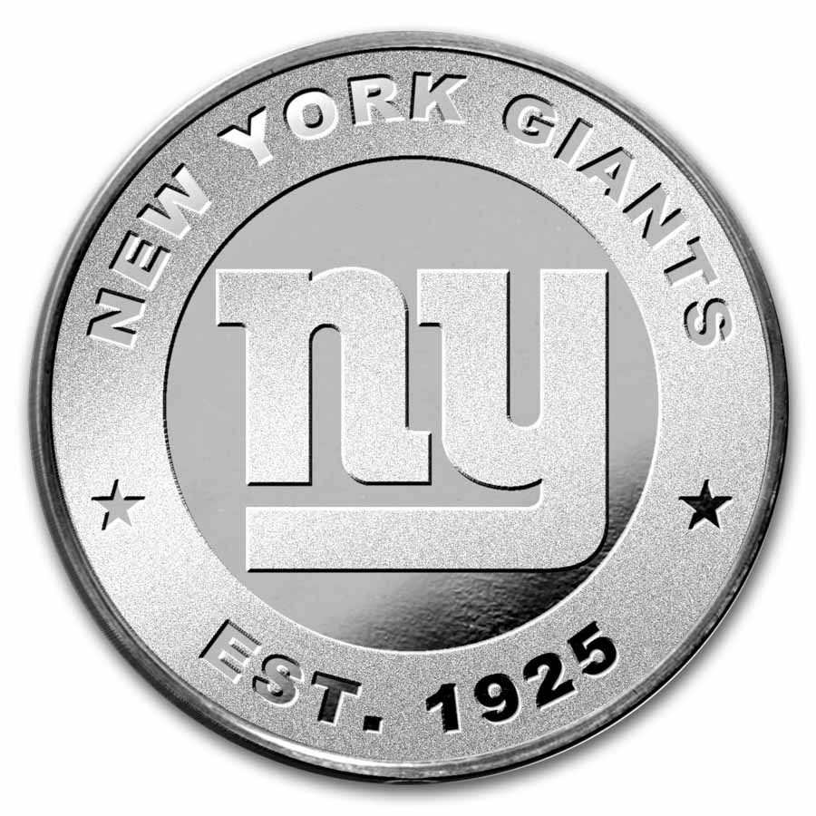 NFL New York Giants 1 oz Silver Round