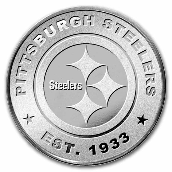 NFL Pittsburgh Steelers 1 oz Silver Round