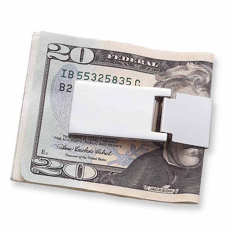 Buy Nickel-plated Hinged Money Clip | APMEX