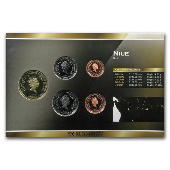 Buy Niue 5 Cents - 1 Dollar 5-Coin Set BU | APMEX