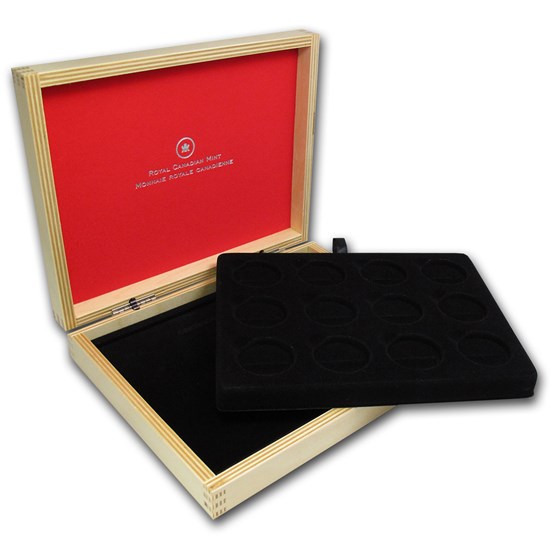 Buy O Canada 1/2 oz coins - 12 Coin Wood Presentation Box | APMEX