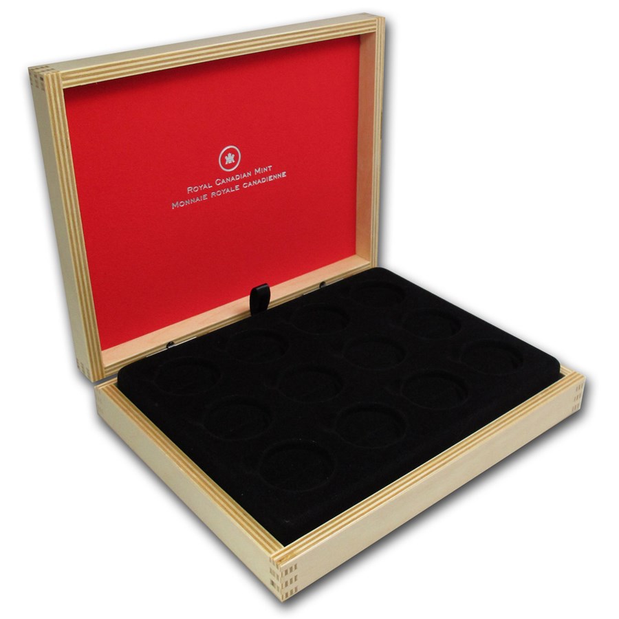 Buy O Canada 1/2 oz coins - 12 Coin Wood Presentation Box | APMEX