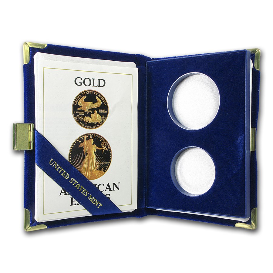Buy OGP Box & COA - 1987 2-Coin Gold American Eagle Proof Set | APMEX