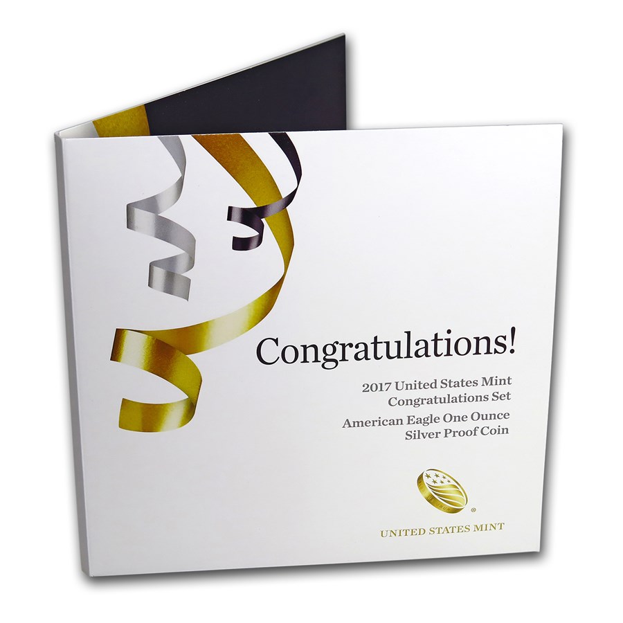 Buy OGP Congratulations Folder COA - 2017-S Silver American Eagle Pf ...