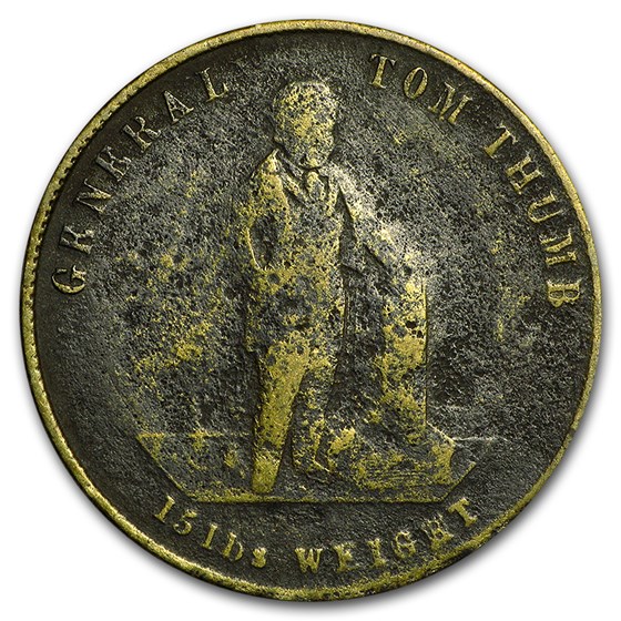 Buy P.T. Barnum General Tom Thumb Brass Token | APMEX