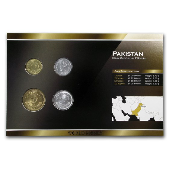 Buy Pakistan 1-10 Rupees 4-Coin Set BU | APMEX