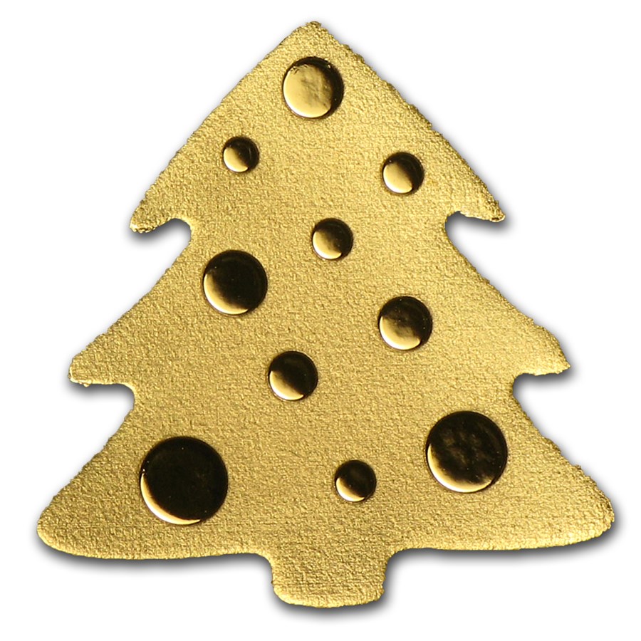 Buy Palau 1/2 gram Gold $1 Golden Christmas Tree Coin | APMEX