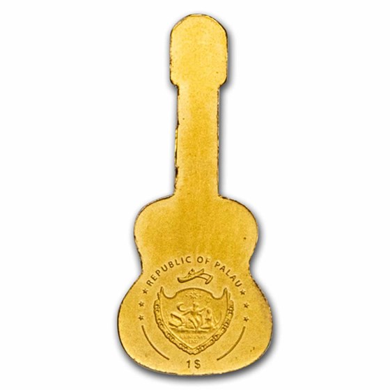 Buy Palau 1/2 gram Gold $1 Golden Guitar Shaped Coin (Coin Only) | APMEX