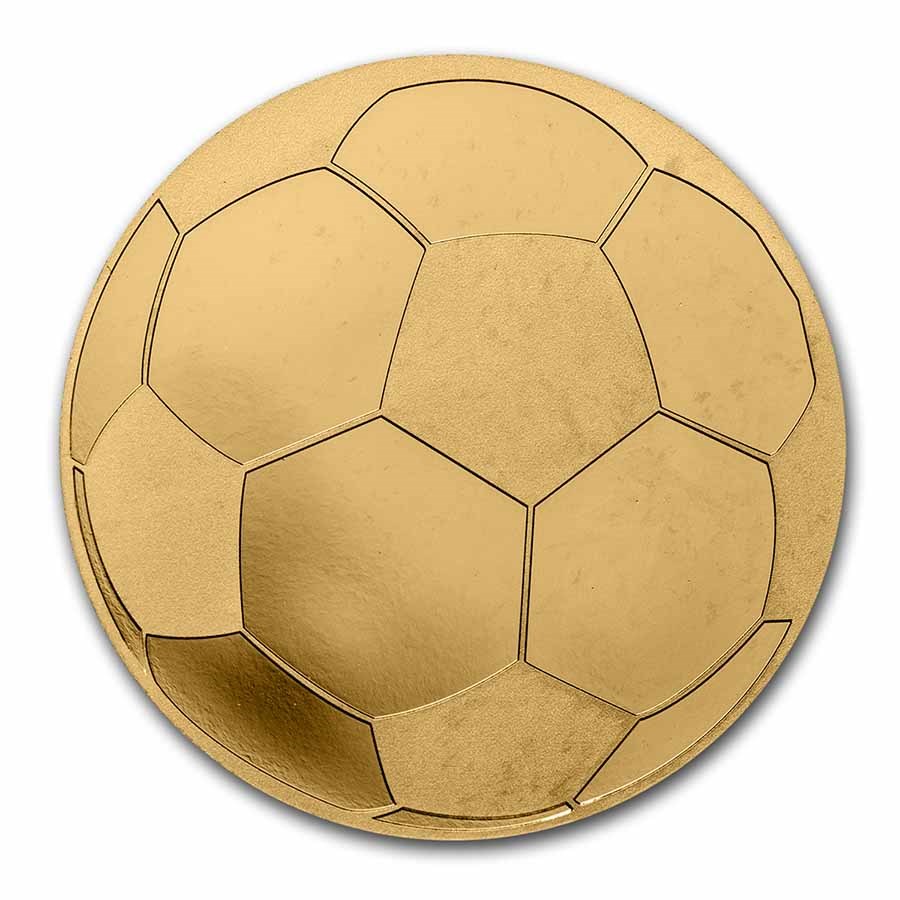 Buy PLW 1/2 gm Gold $1 Soccer Ball/Football Shaped | APMEX