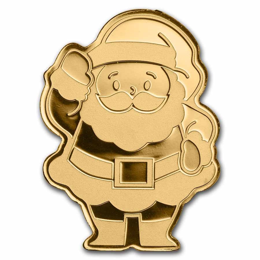 Buy Palau 1/2 gram Gold $1 Santa Claus Shaped Coin | APMEX