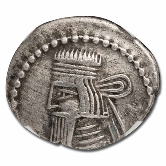 Parthian Empire AR Drachm Artabanus IV (10-38 AD) Fine NGC
