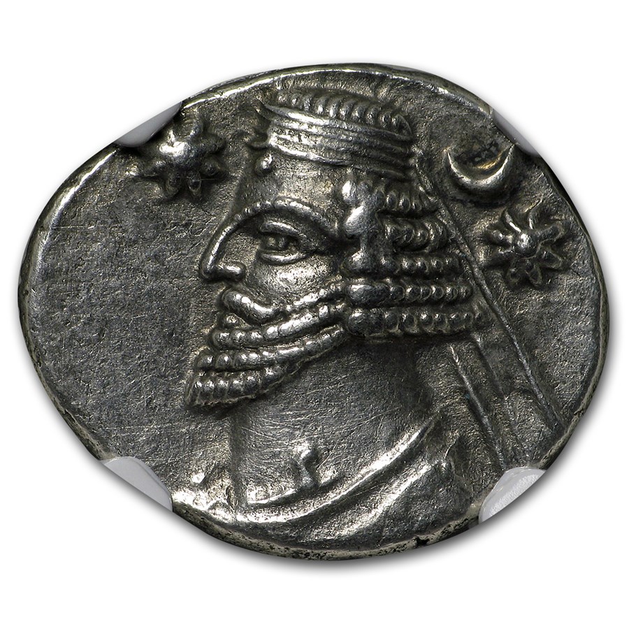 Buy Parthian Empire Silver Drachm Orodes II (57-38 BC) CH AU NGC | APMEX