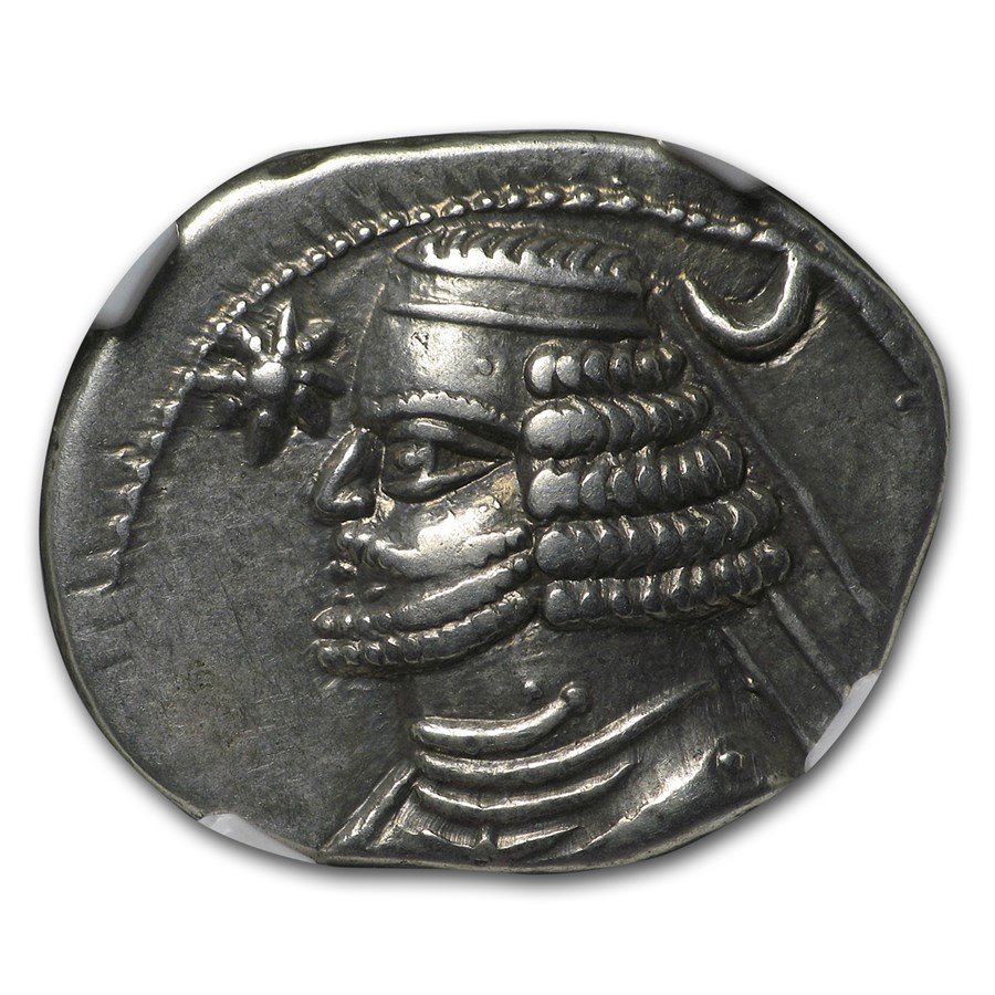 Buy Parthian Empire Silver Drachm Orodes II (57-38 BC) CH XF NGC | APMEX