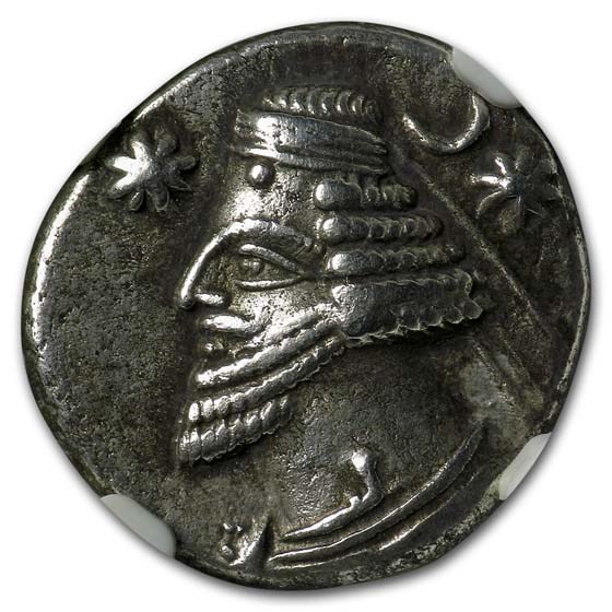 Buy Parthian Empire Silver Drachm Orodes II (57-38 BC) XF NGC | APMEX