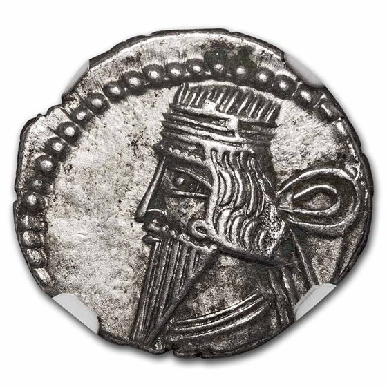 Buy Parthian Empire Silver Drachm Pacorus (78-120 AD) AU NGC | APMEX