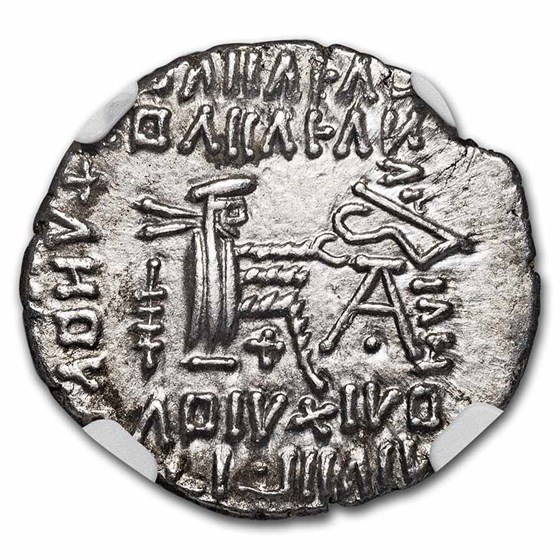 Buy Parthian Empire Silver Drachm Pacorus (78-120 AD) AU NGC | APMEX